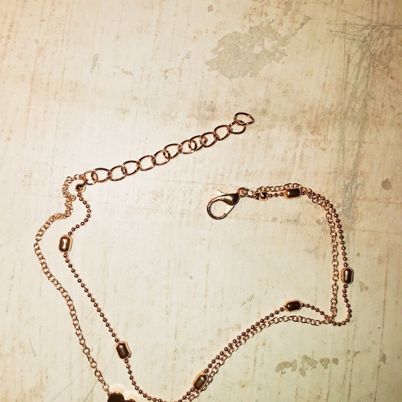 Jewelry | Dainty Gold Heart Ball Chain Layered Anklet | Poshmark